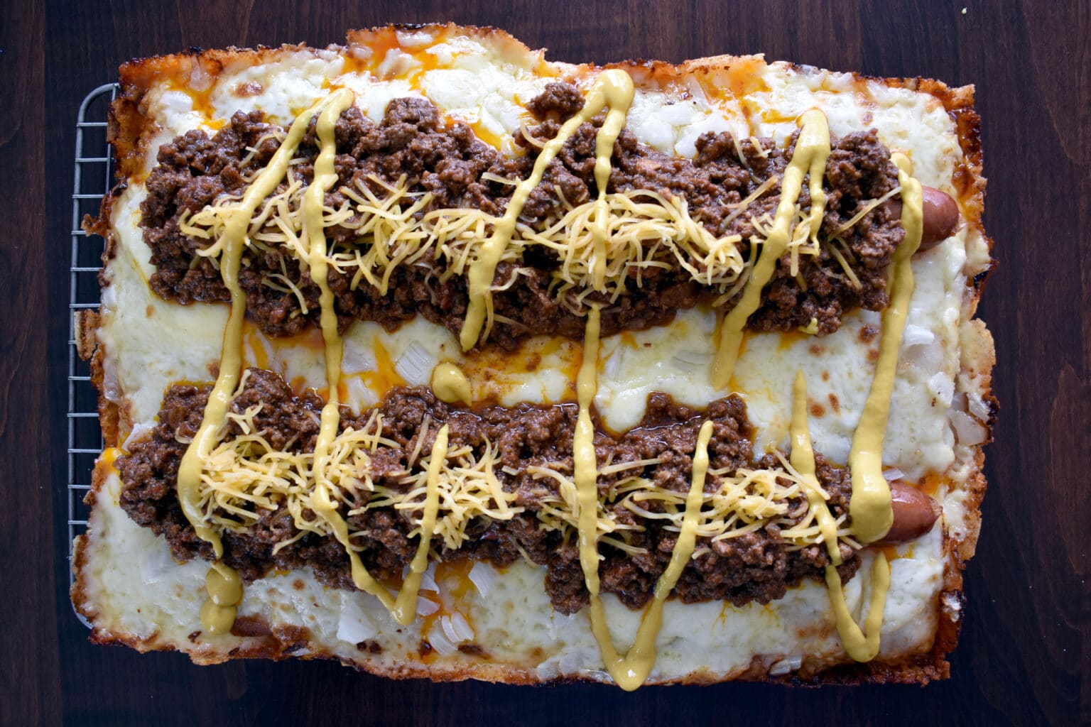 Coney Dog Detroit Pizza - Pala Pizza Ovens